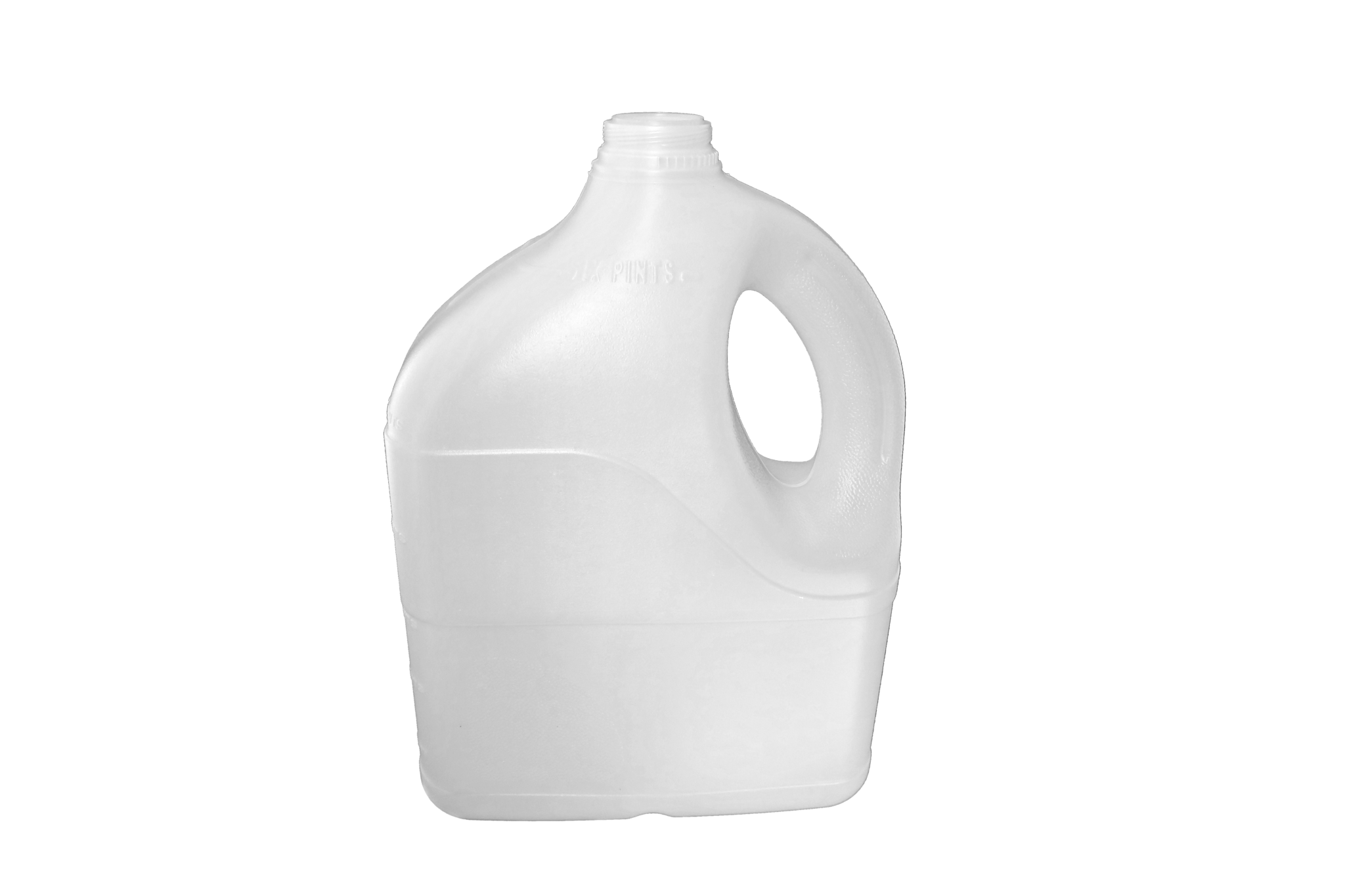 Bottle Semi-Transparent HDPE - 6 Pints - PPX - KOBEA